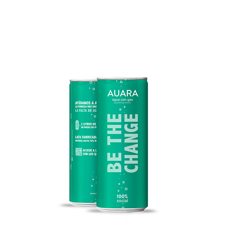AUARA - Agua mineral natural embotellada social y sostenible.